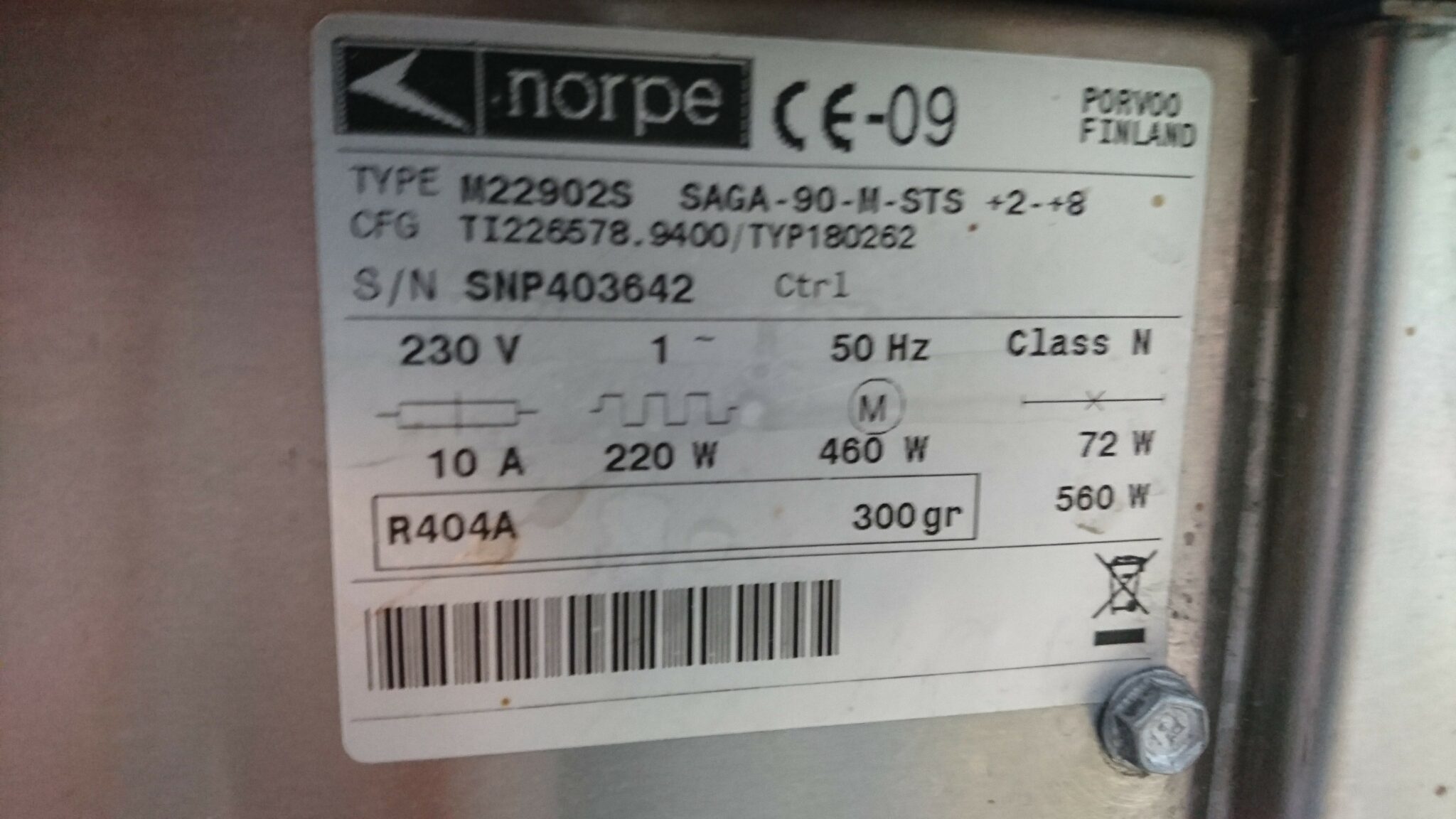 Witryna cukiernicza 90cm Norpe Saga 90-M | MegaMarket